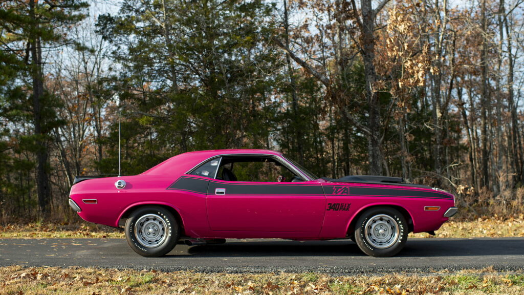 AUCTION: Super Rare "Panther Pink" 1970 Dodge Challenger T/A ...