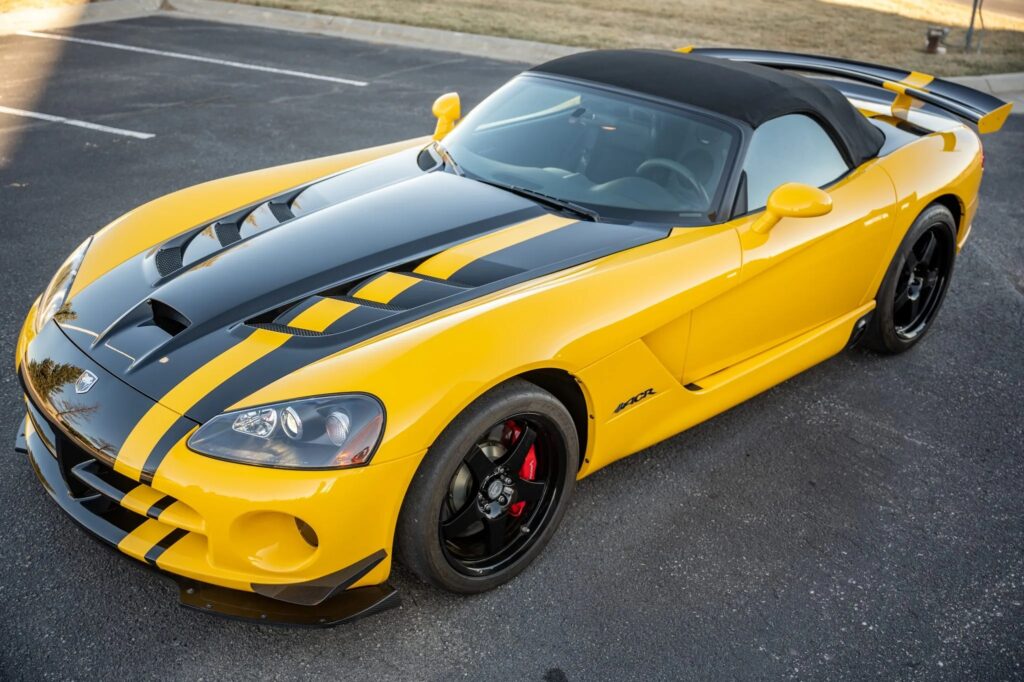 AUCTION: Ultra-Rare 2010 Dodge Viper SRT-10 ACR Roadster in Race Yellow ...