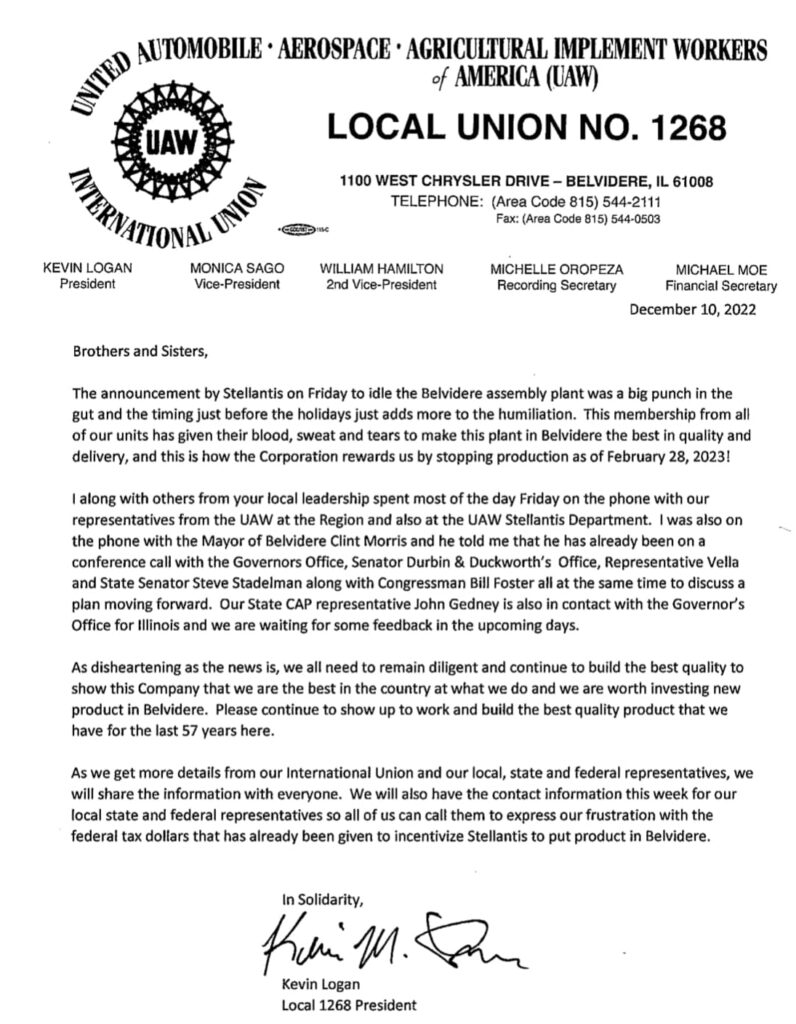 Stellantis Will Indefinitely Idle Its Belvidere Assembly Plant At The ...