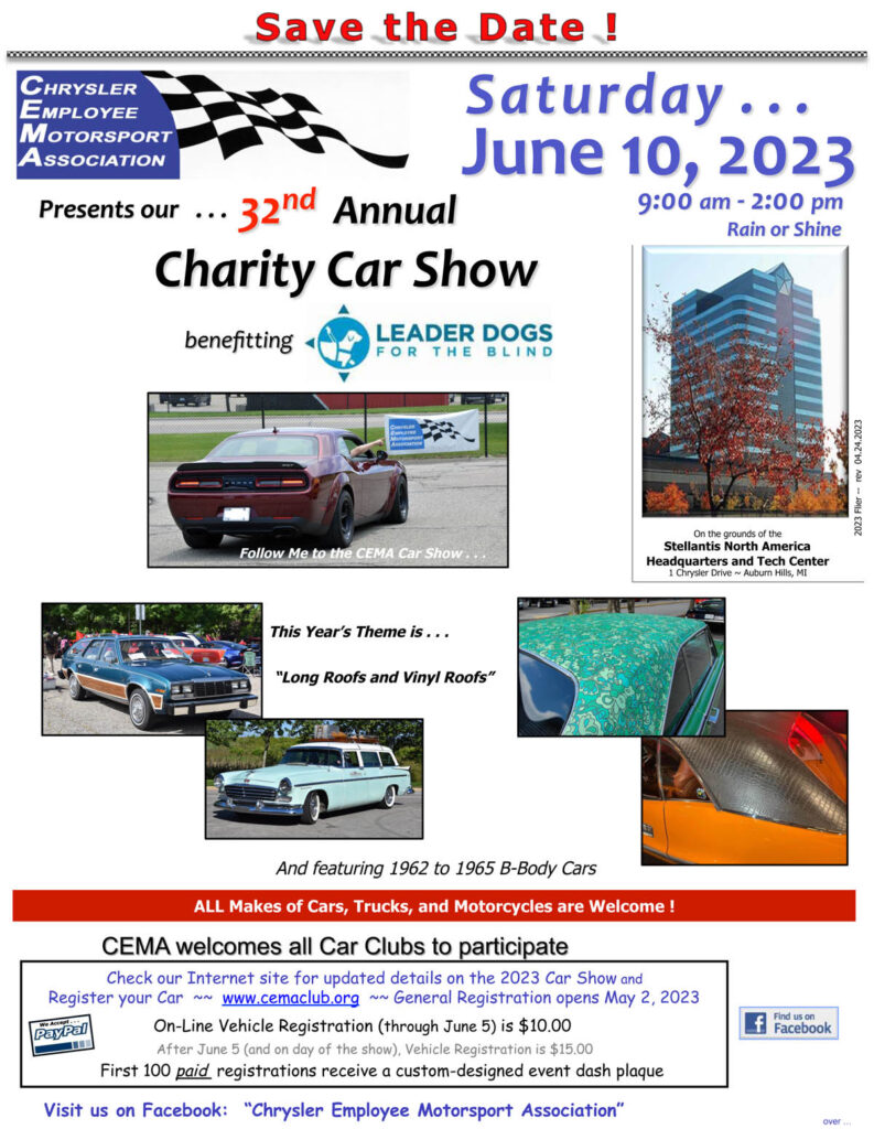 EVENTS: Chrysler Employee Motorsport Association (CEMA) Show Is Next ...