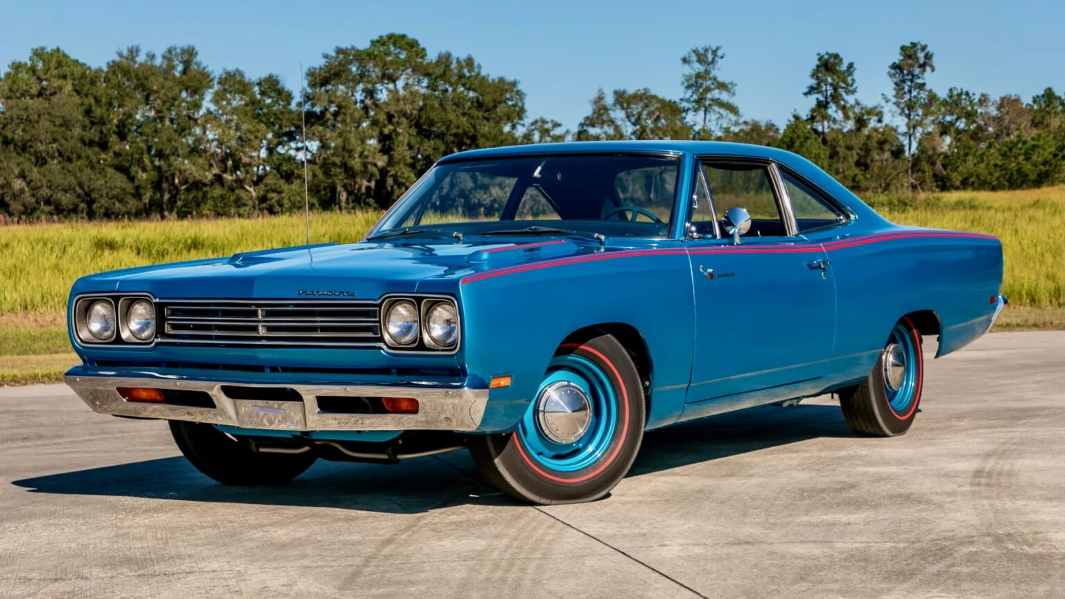 Spitfire Blue 1969 Plymouth HEMI® Road Runner Going To Mecum ...