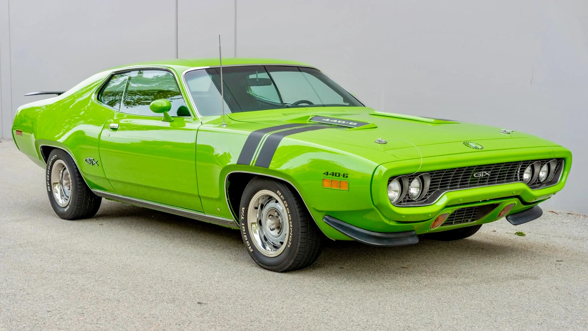 Green 1971 Plymouth Gtx