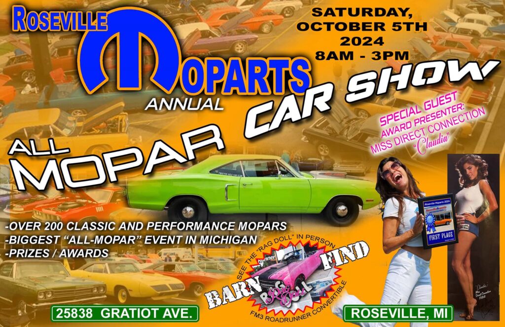 Join Us at the Roseville Moparts All-Mopar Car Show Tomorrow ...