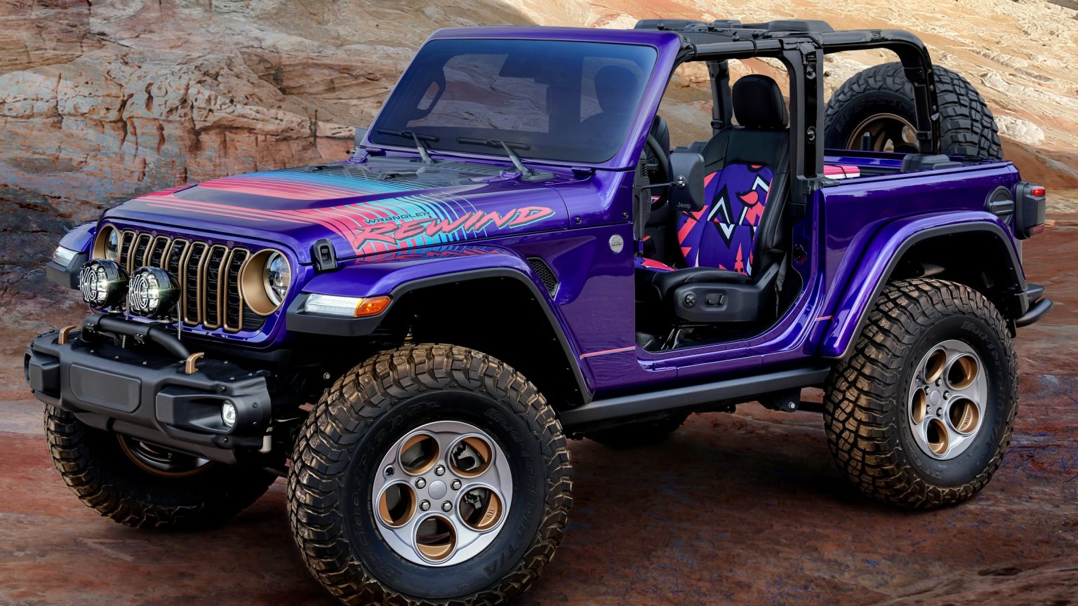 Jeep® Wrangler Rewind Concept Brings The '80s Back To EJS - MoparInsiders