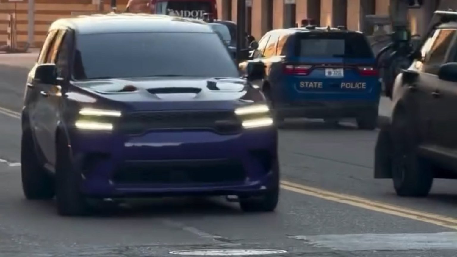 2026 Dodge Durango SRT HELLCAT Spotted Filming In Detroit - MoparInsiders